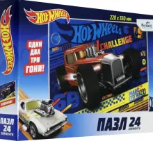 "Hot Wheels. Пазл-24 "Испытание скорости" (05898)" купить пазлы | Лабиринт